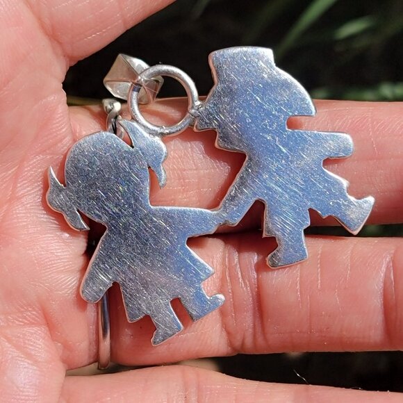 Jewelry | Vintage Heavy Solid 925 Sterling Silver Little Boy Cowboy Hat ...